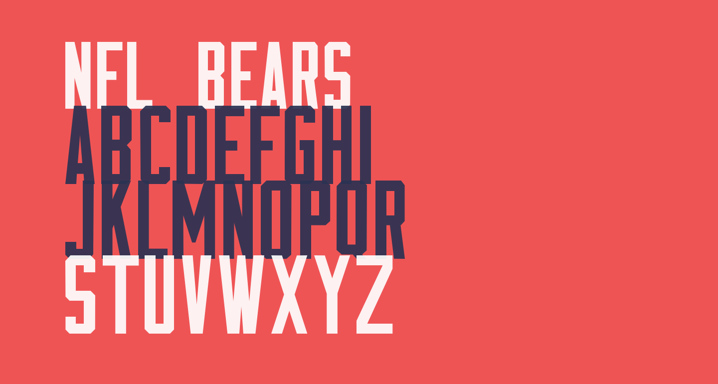 NFL Bears free Font - What Font Is