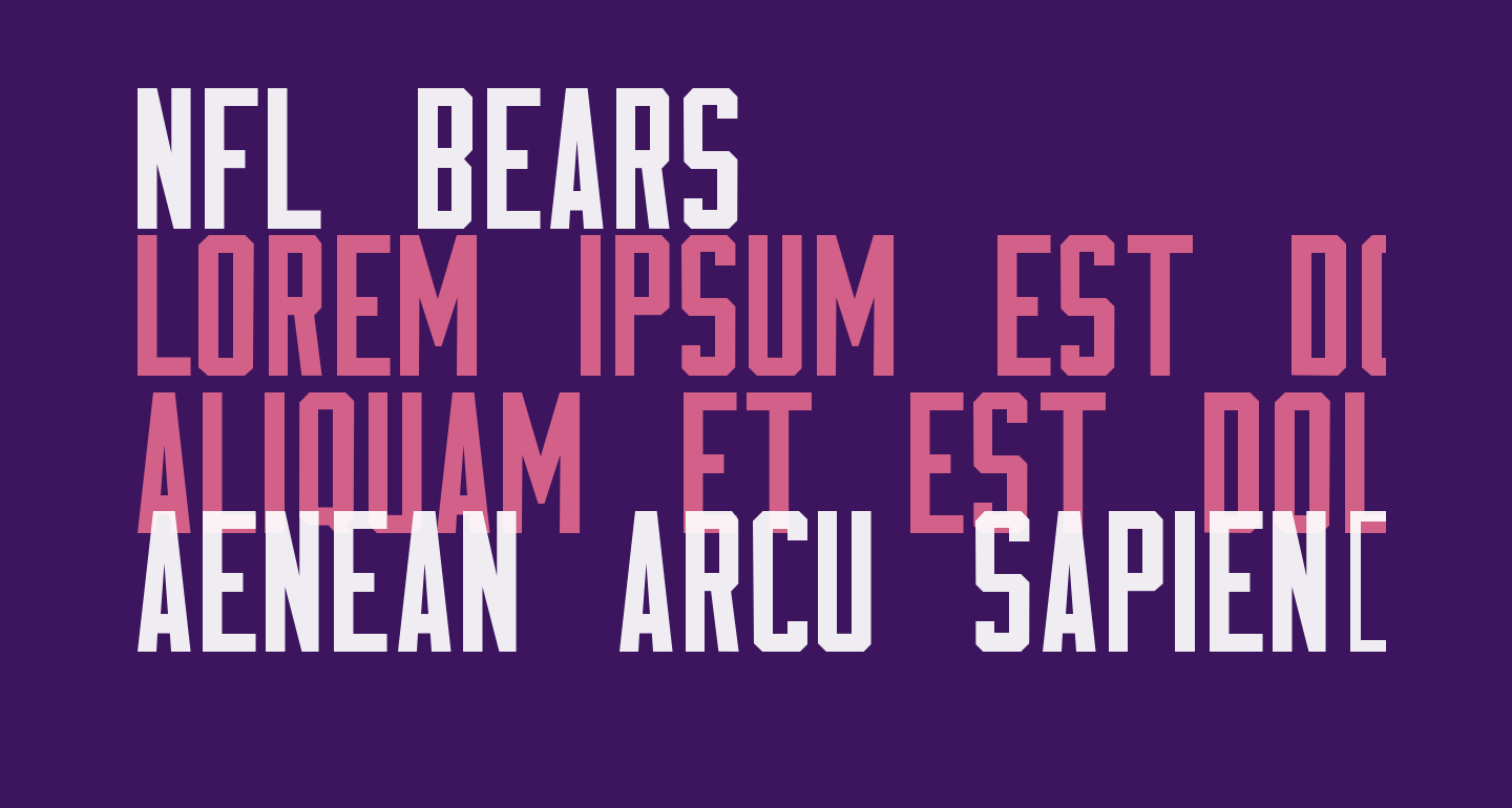 NFL Bears free Font - What Font Is