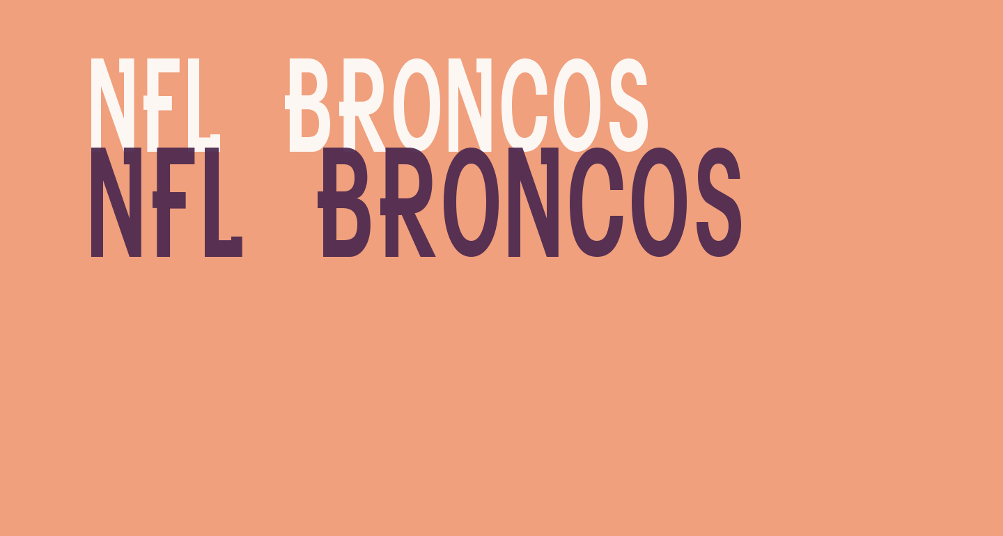 NFL Broncos free Font - What Font Is