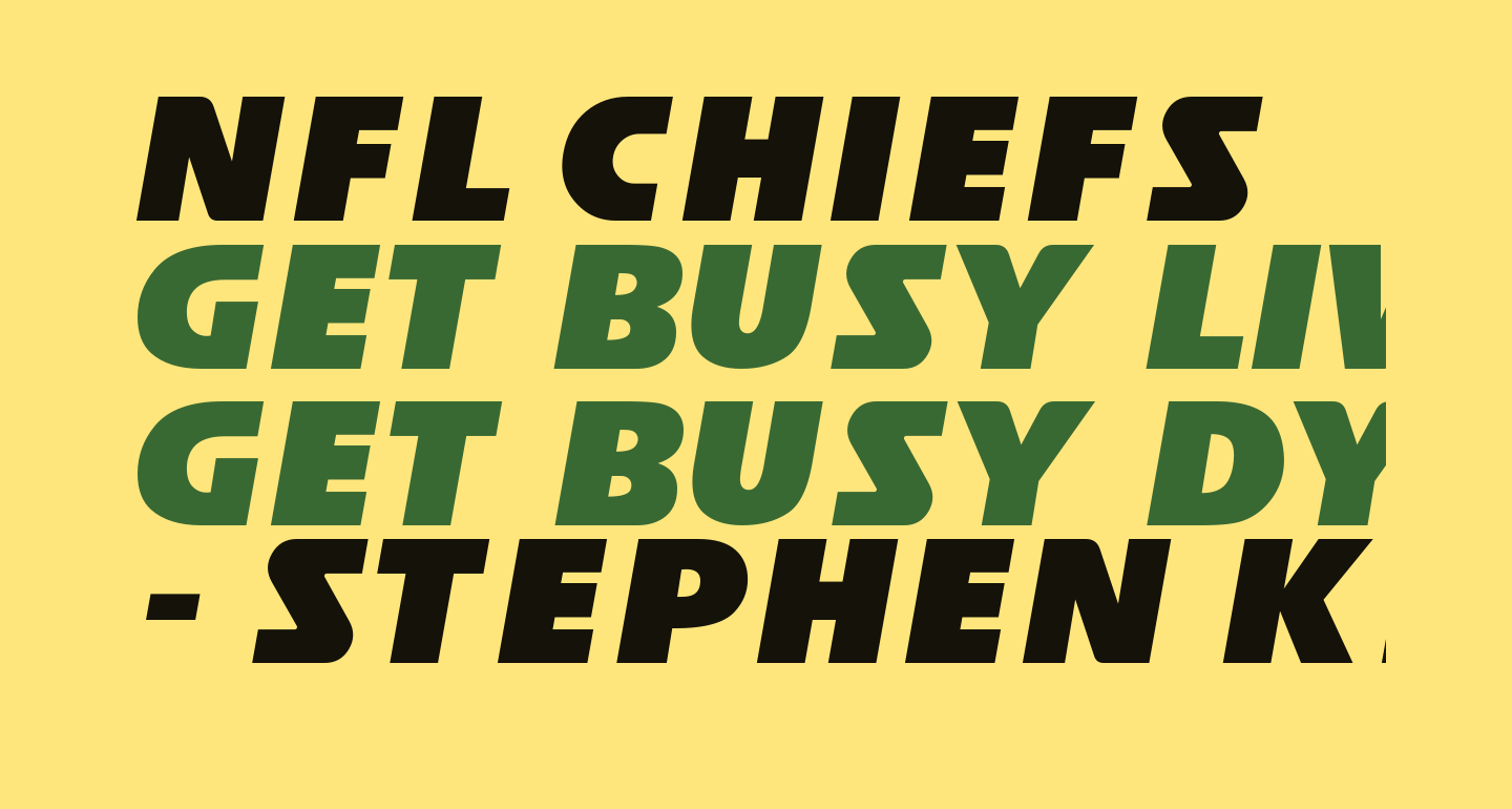 NFL Chiefs free Font - What Font Is