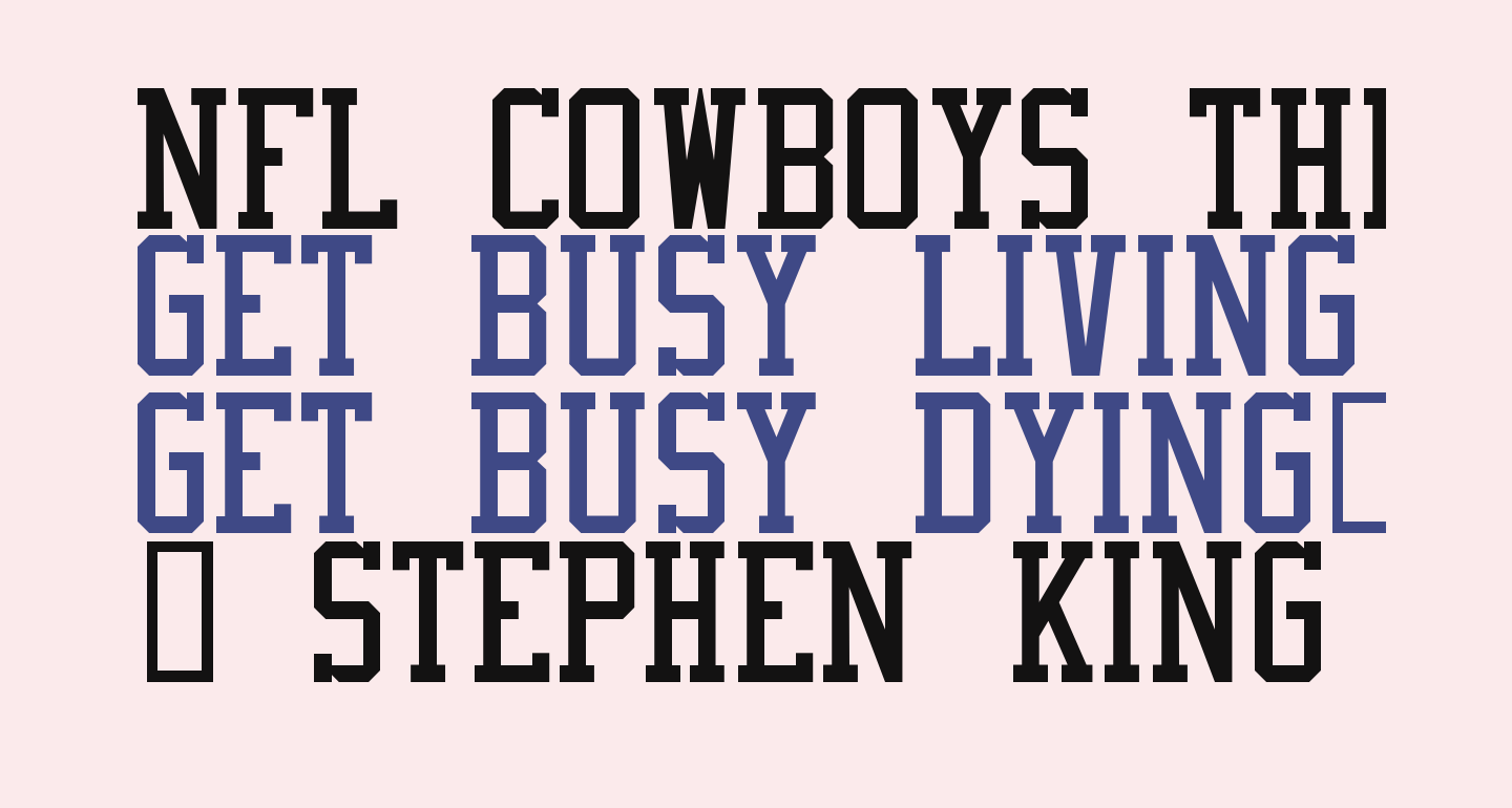 NFL Cowboys Throwback free Font - What Font Is