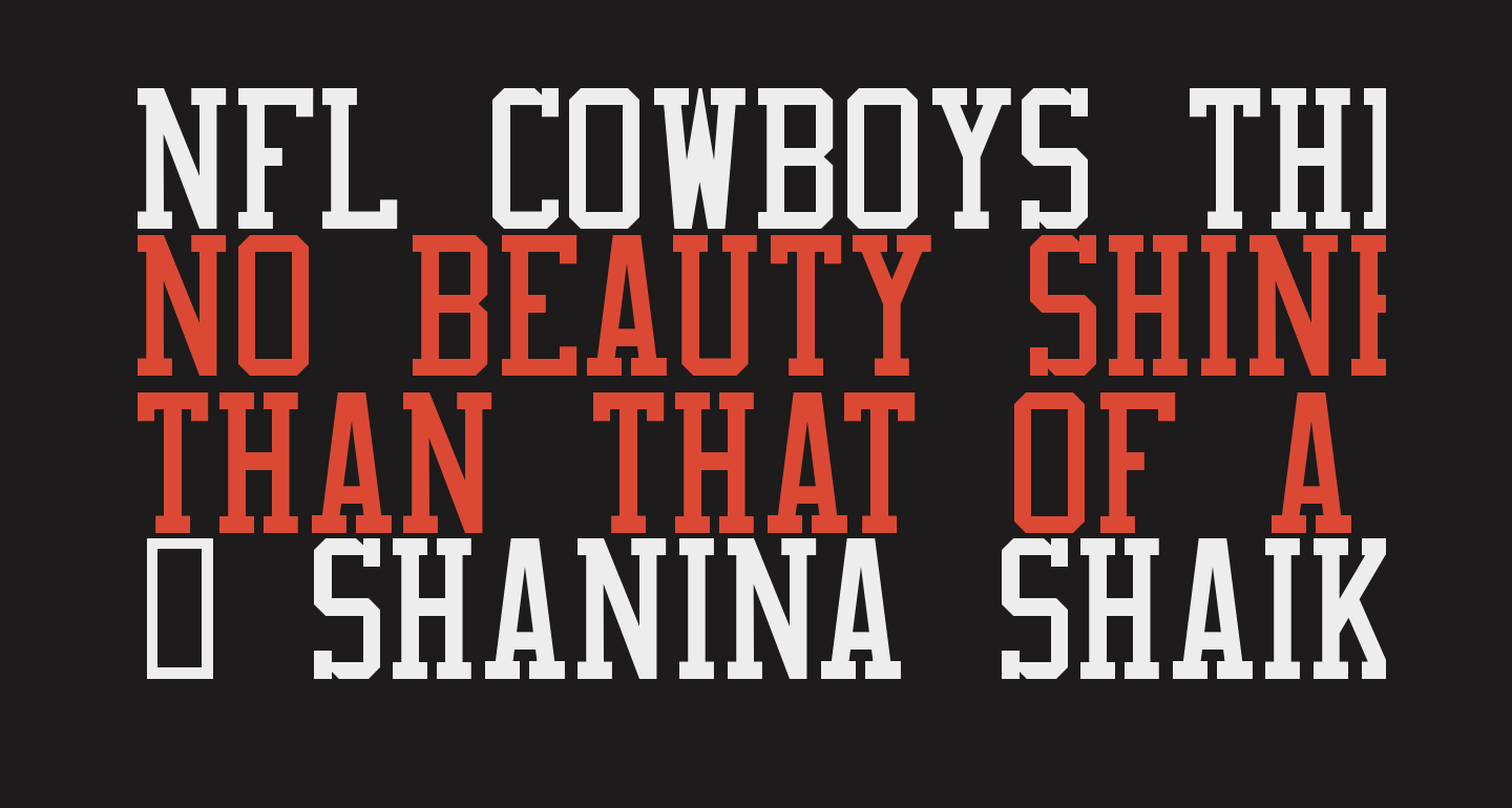 NFL Cowboys Throwback free Font - What Font Is