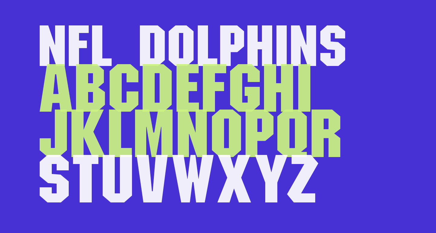NFL Dolphins free Font - What Font Is