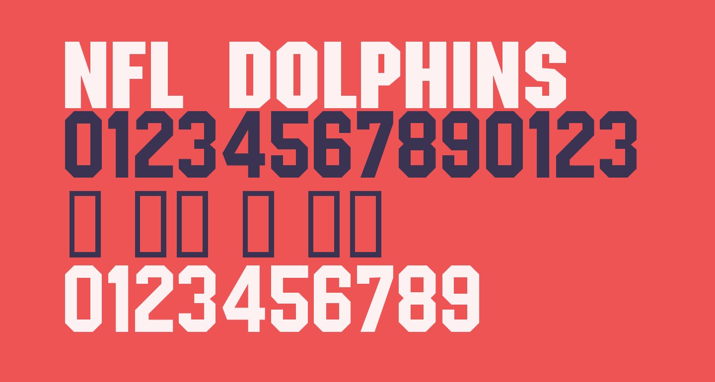 NFL Dolphins free Font - What Font Is