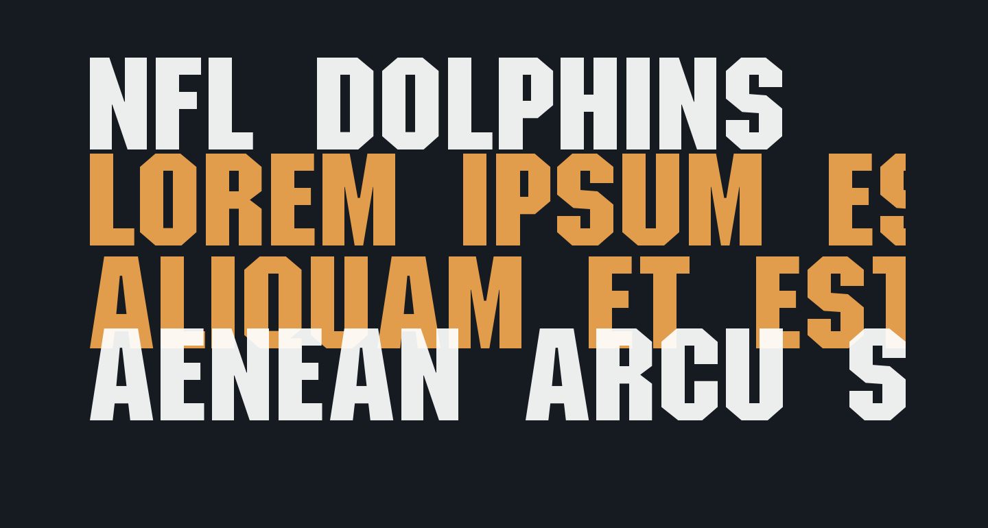 NFL Dolphins free Font - What Font Is