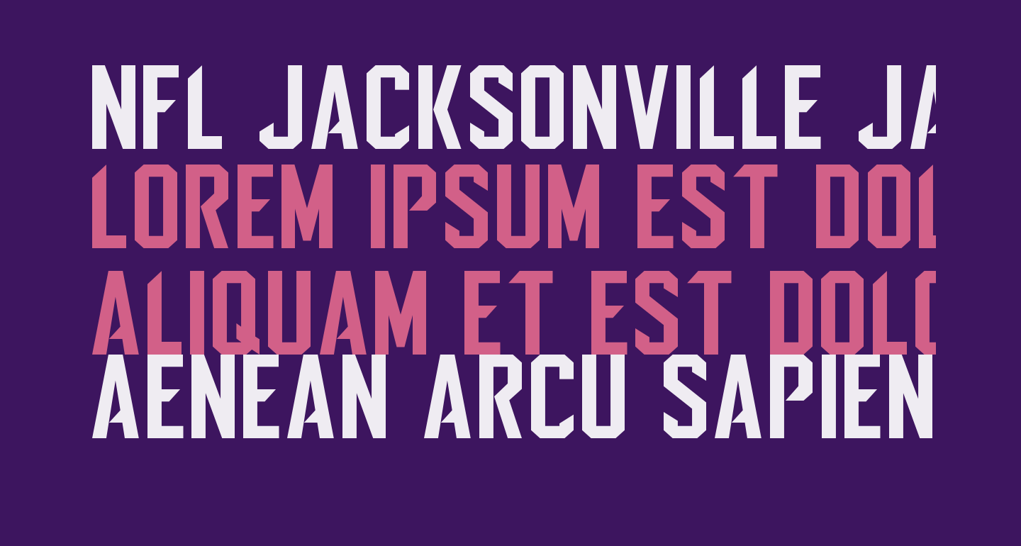 NFL Jacksonville Jaguars free Font - What Font Is