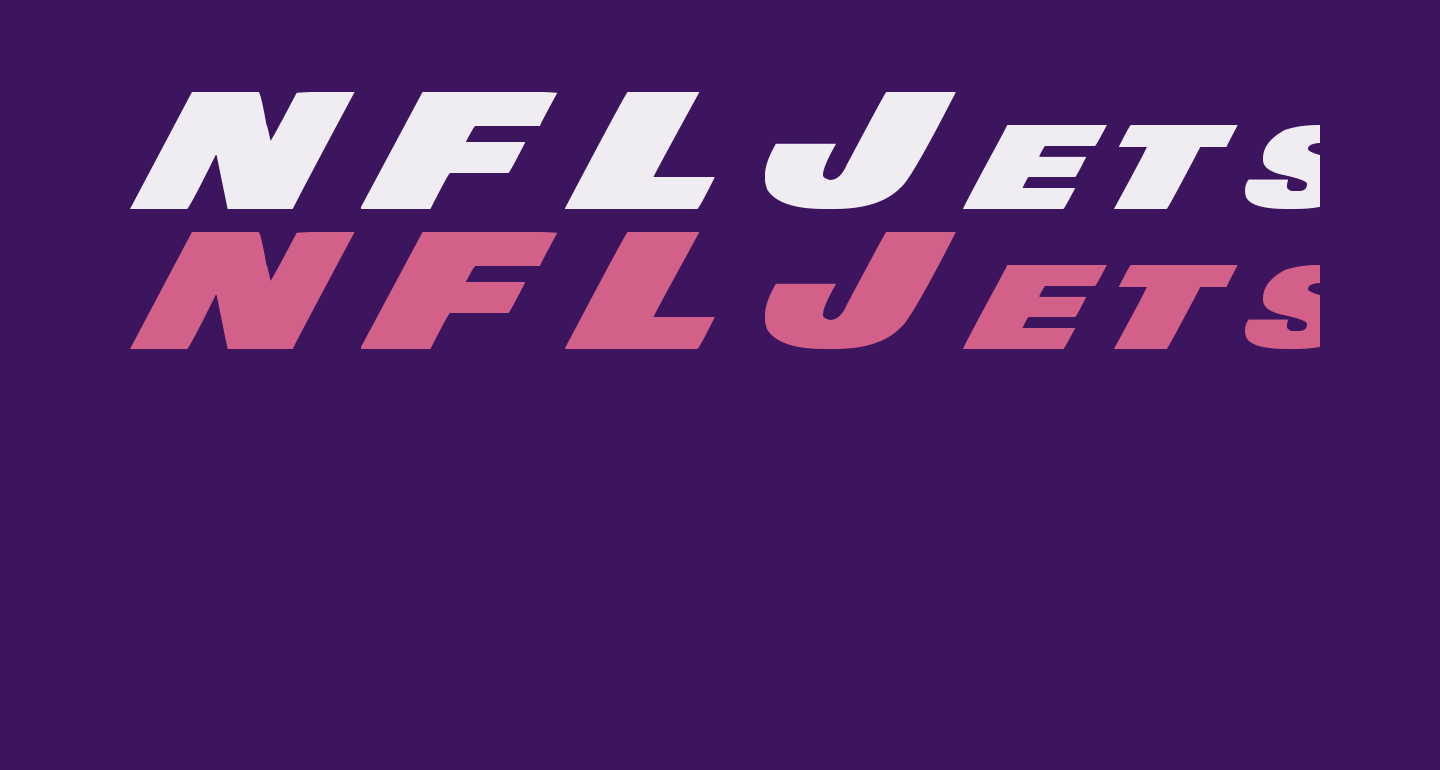 NFL Jets free Font - What Font Is