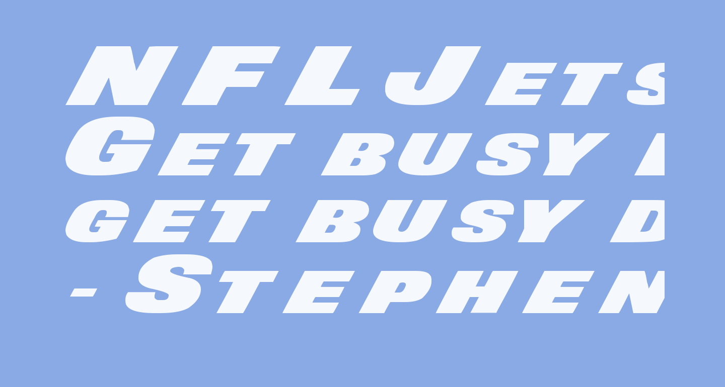 NFL Jets free Font - What Font Is