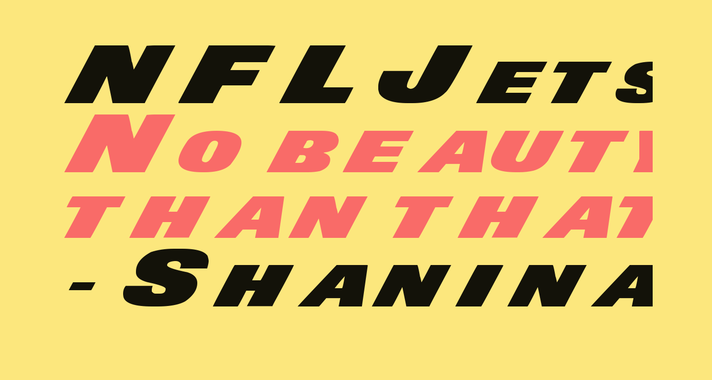 NFL Jets free Font - What Font Is