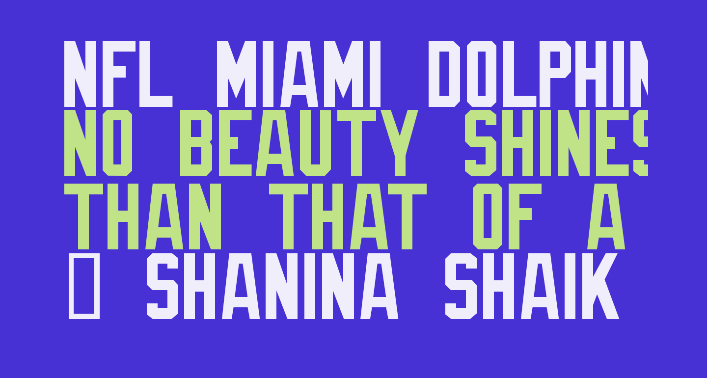 NFL Miami Dolphins free Font - What Font Is