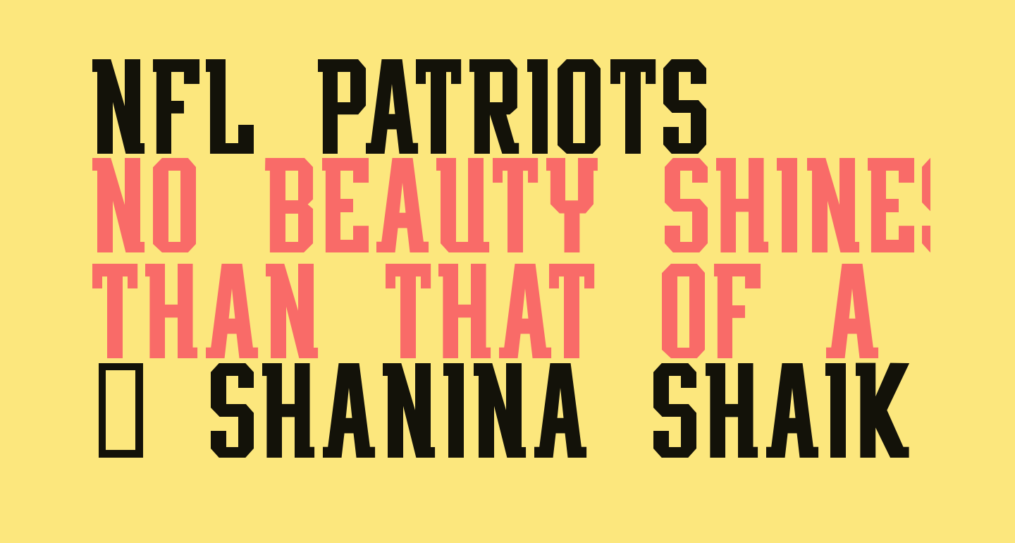 NFL Patriots free Font - What Font Is