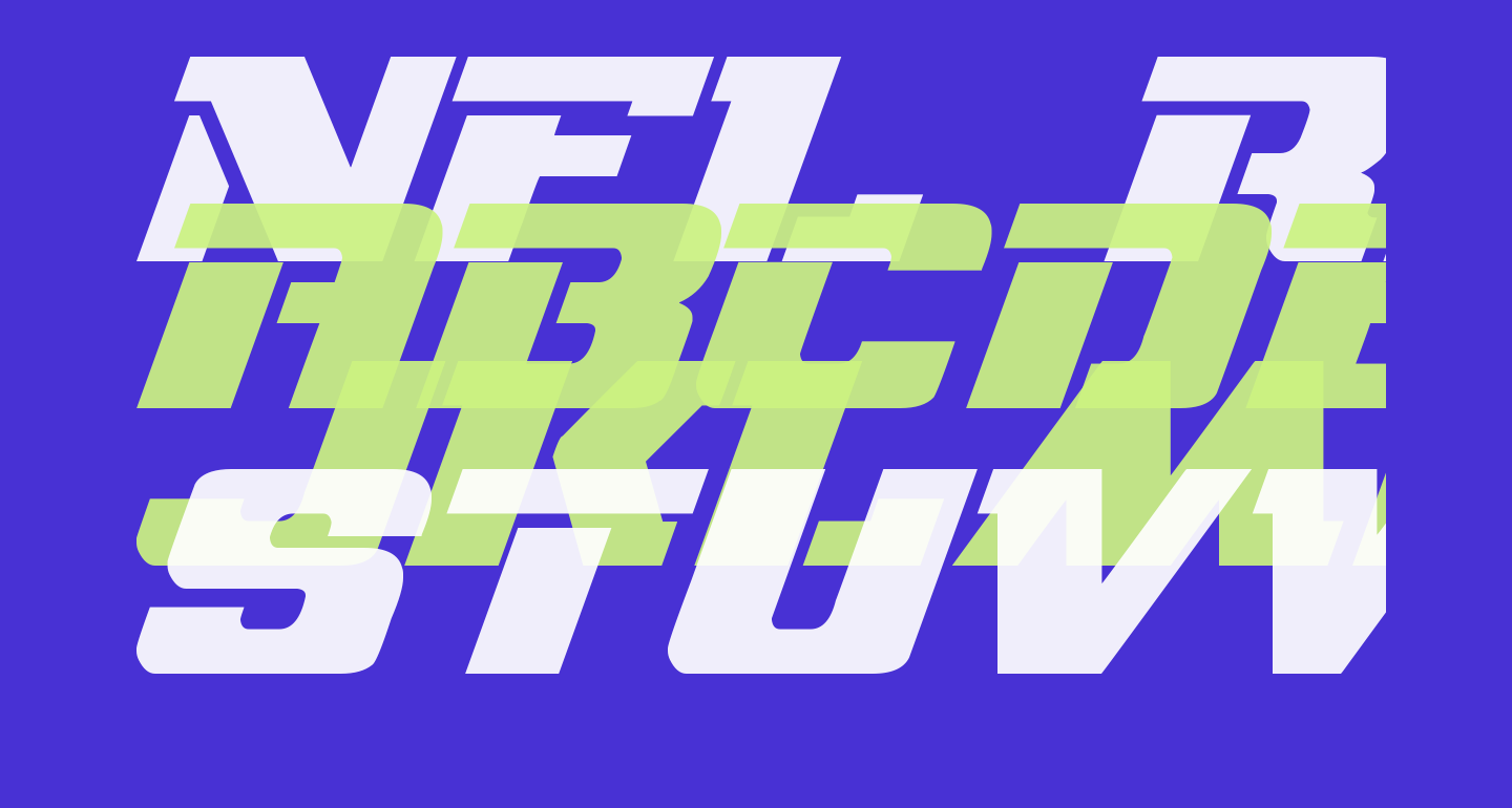 NFL RedZone free Font - What Font Is