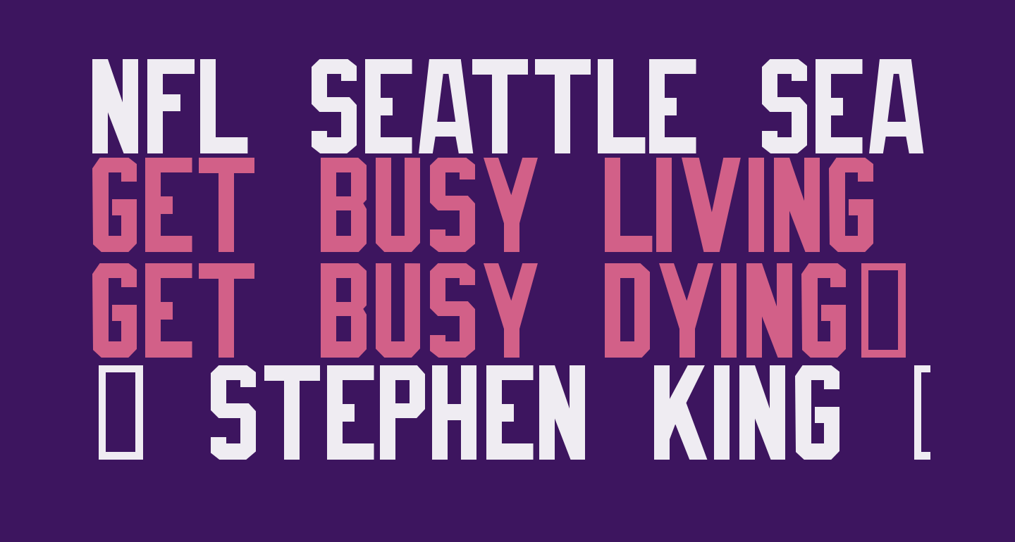 NFL Seattle Seahawks Flat free Font - What Font Is