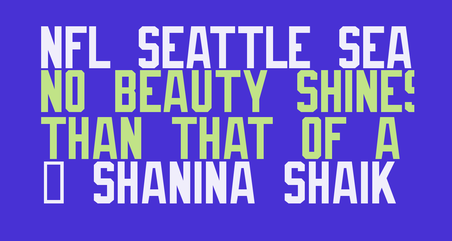 NFL Seattle Seahawks Flat free Font - What Font Is