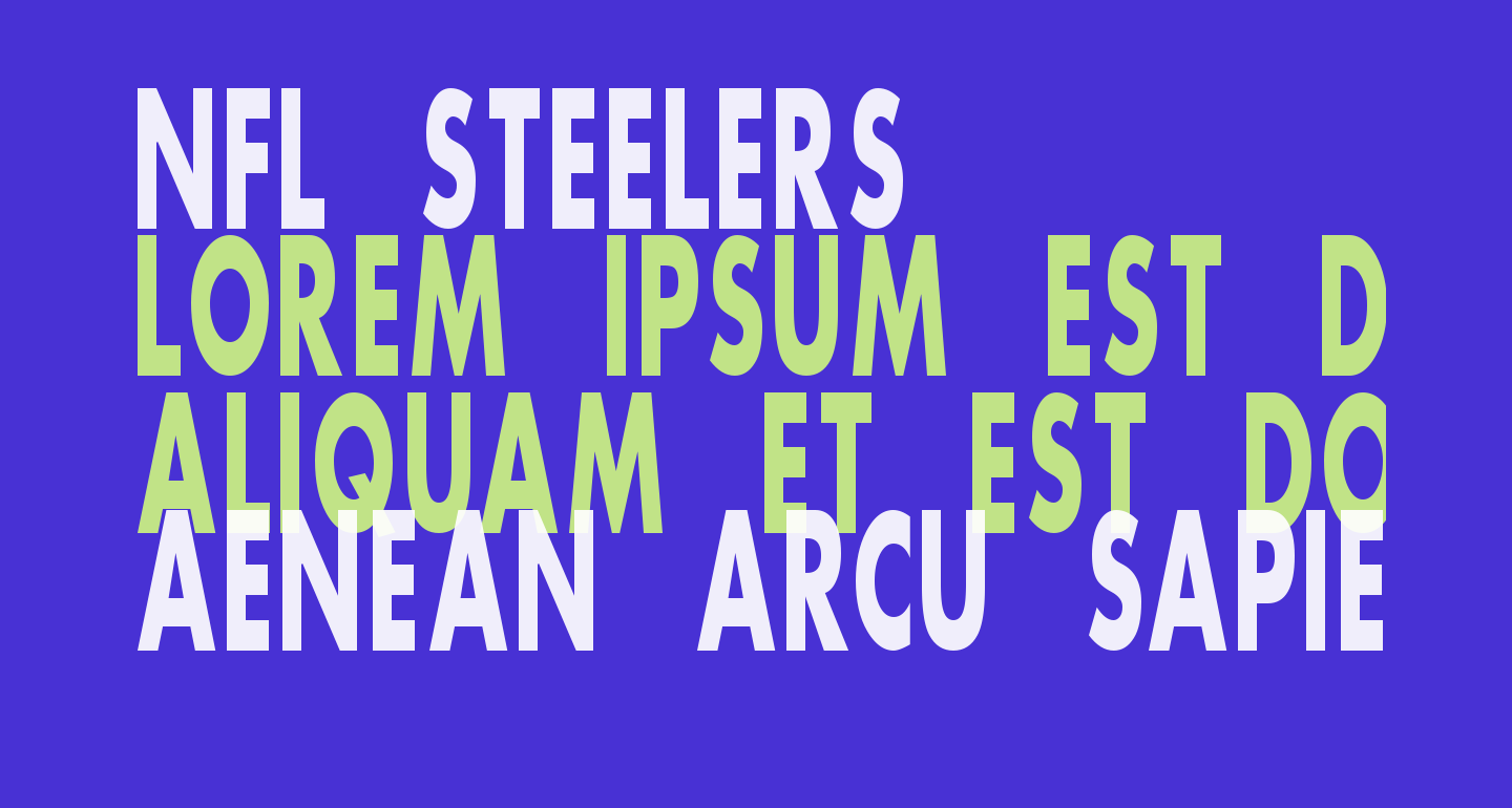 NFL Steelers free Font - What Font Is