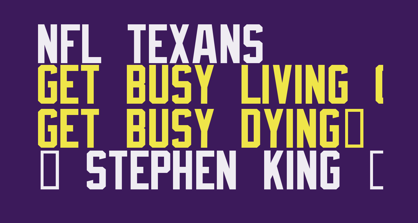 NFL Texans free Font - What Font Is
