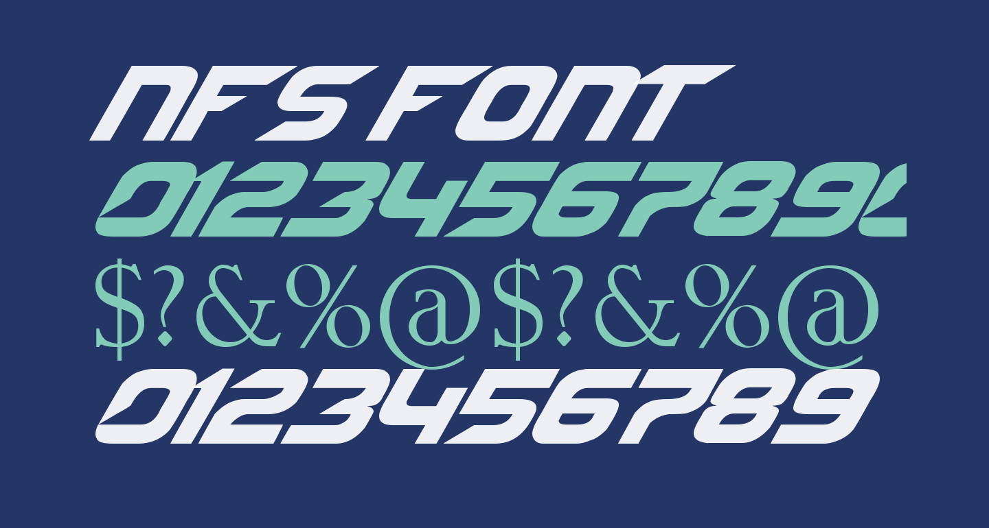 NFS font free Font - What Font Is