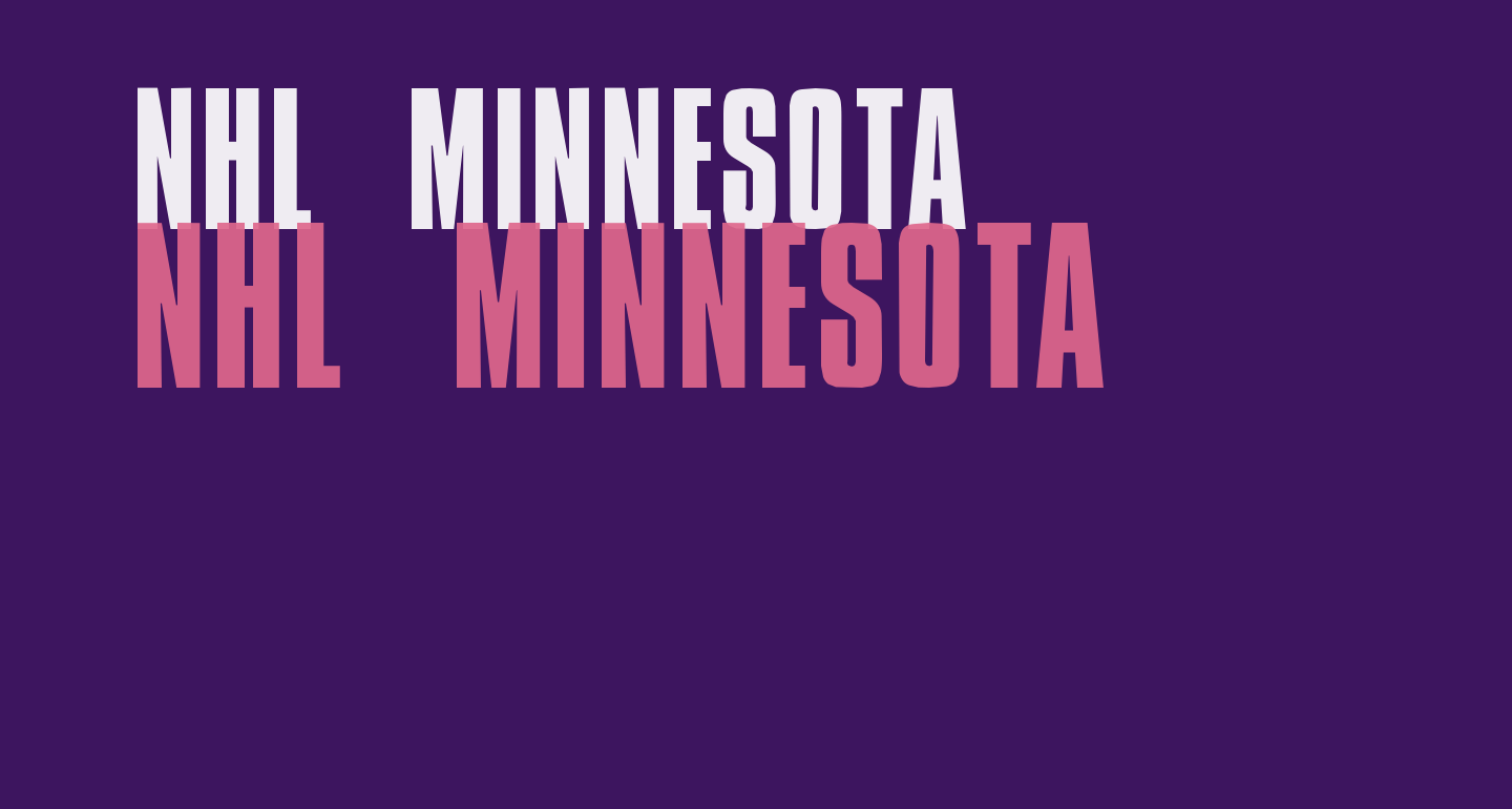 NHL Minnesota free Font - What Font Is