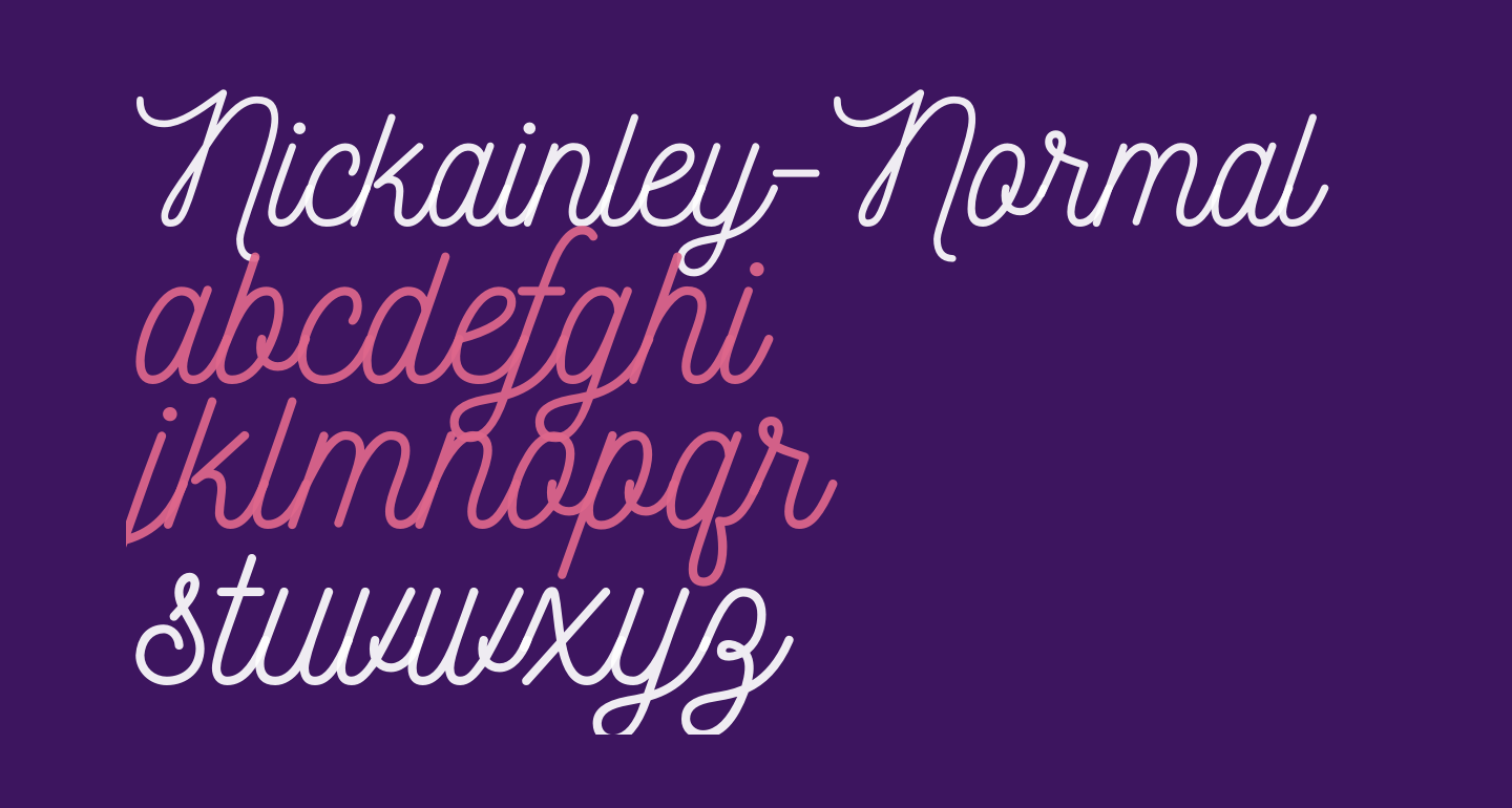 Nickainley-Normal free Font - What Font Is