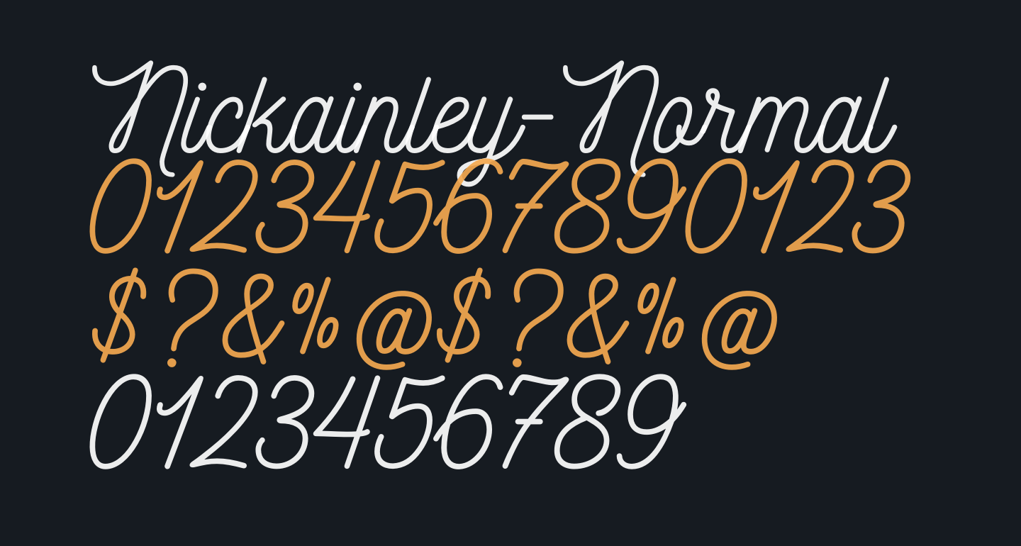 Nickainley-Normal free Font - What Font Is