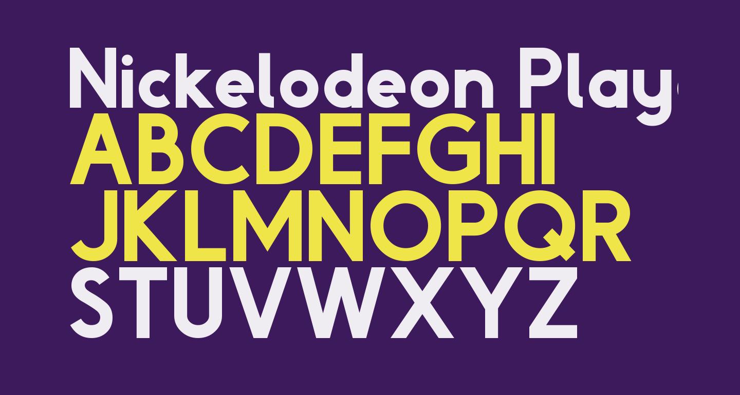Nickelodeon Playoffs free Font - What Font Is