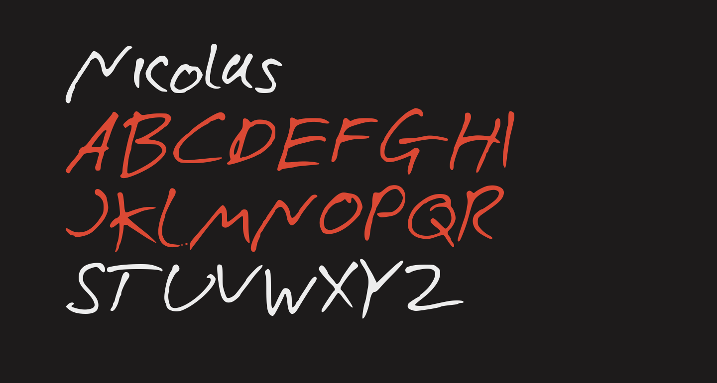 Nicolas free Font - What Font Is