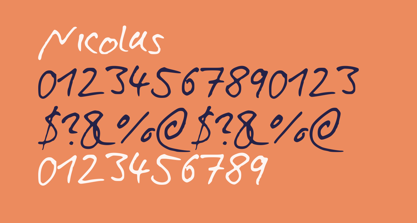 Nicolas free Font - What Font Is