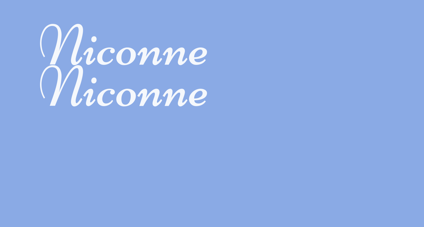 Niconne free Font - What Font Is