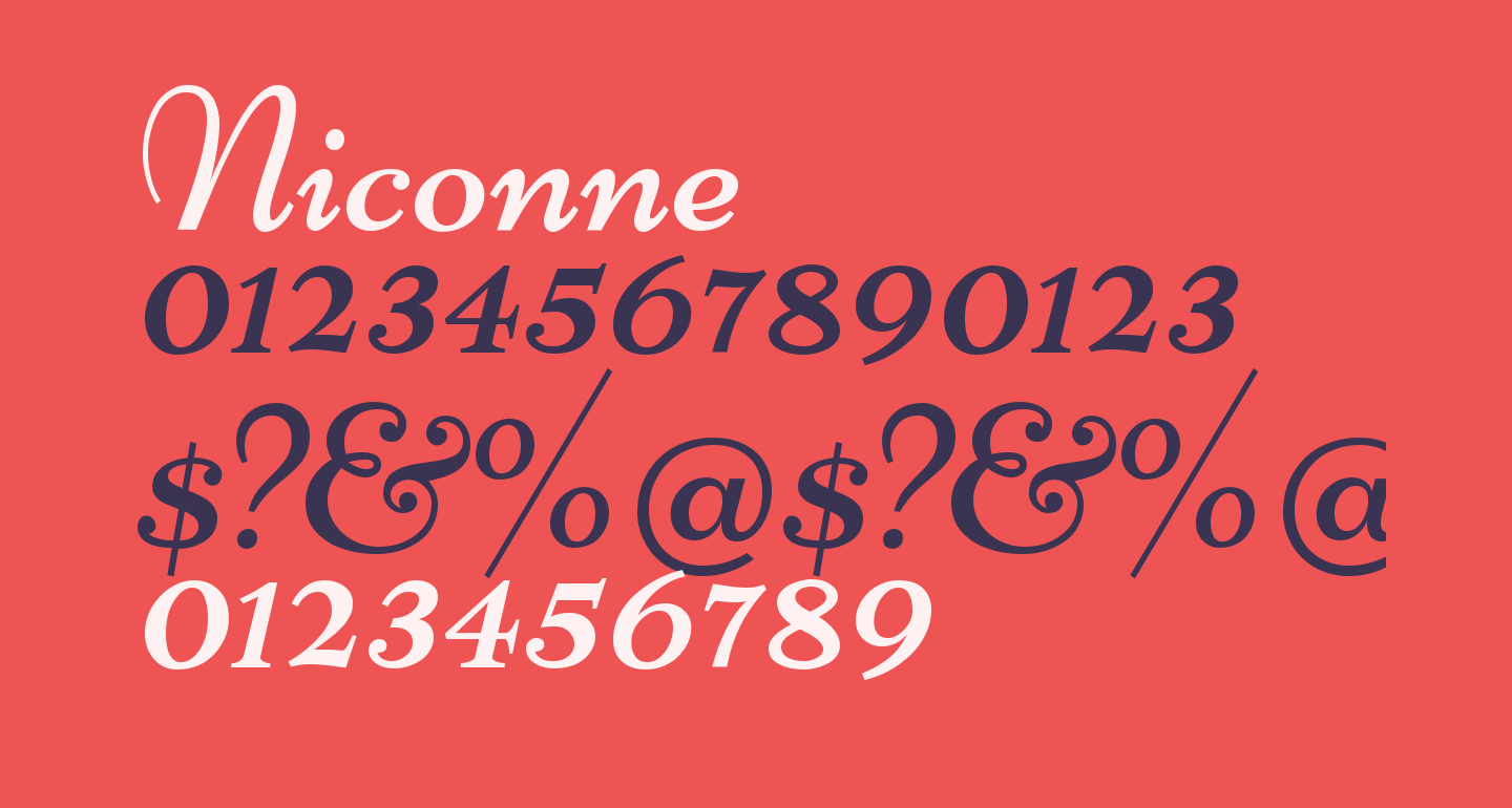 Niconne free Font - What Font Is