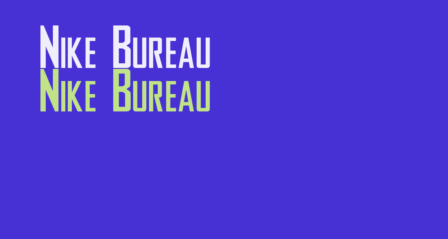 Nike Bureau free Font - What Font Is