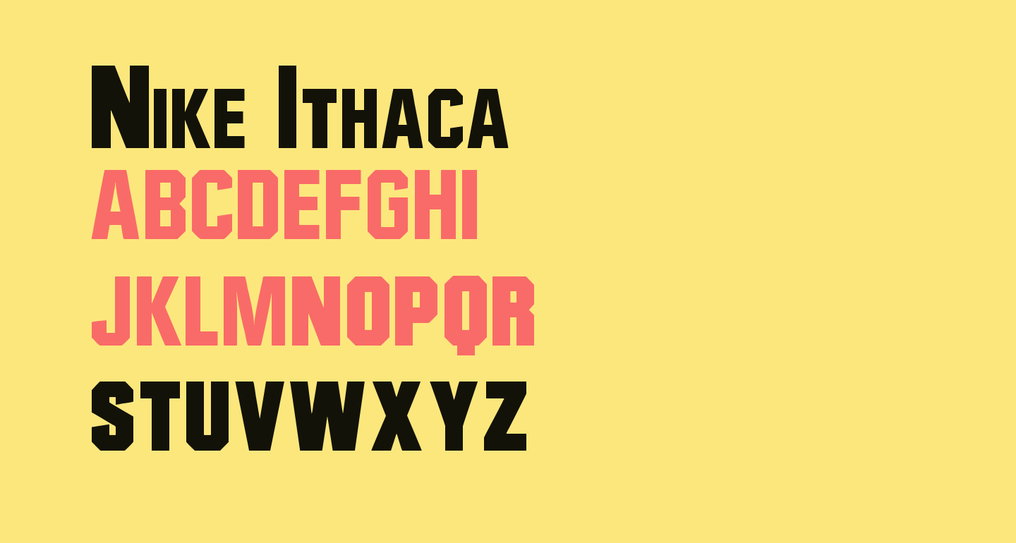 Nike Ithaca free Font - What Font Is