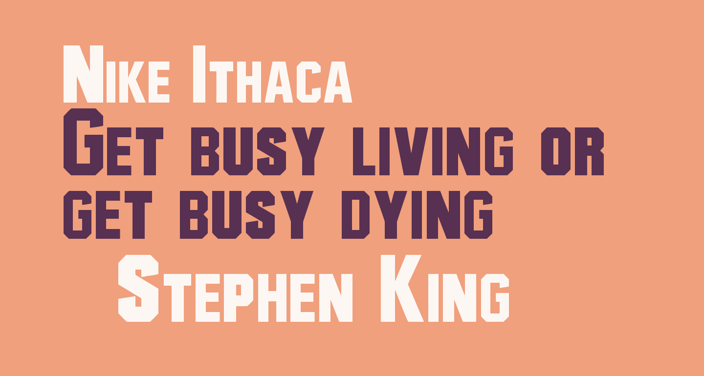 Nike Ithaca free Font - What Font Is