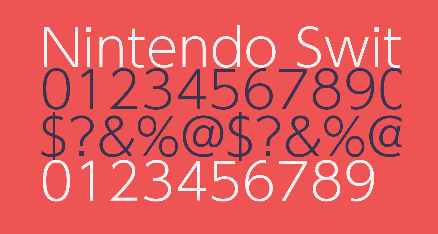 Nintendo Switch UI free Font - What Font Is