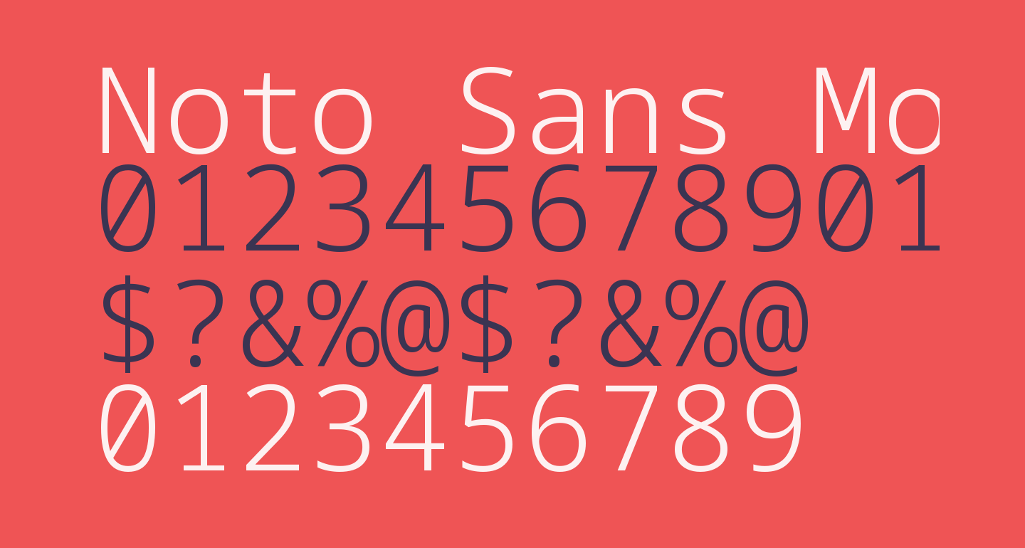 Noto Sans Mono Light free Font - What Font Is