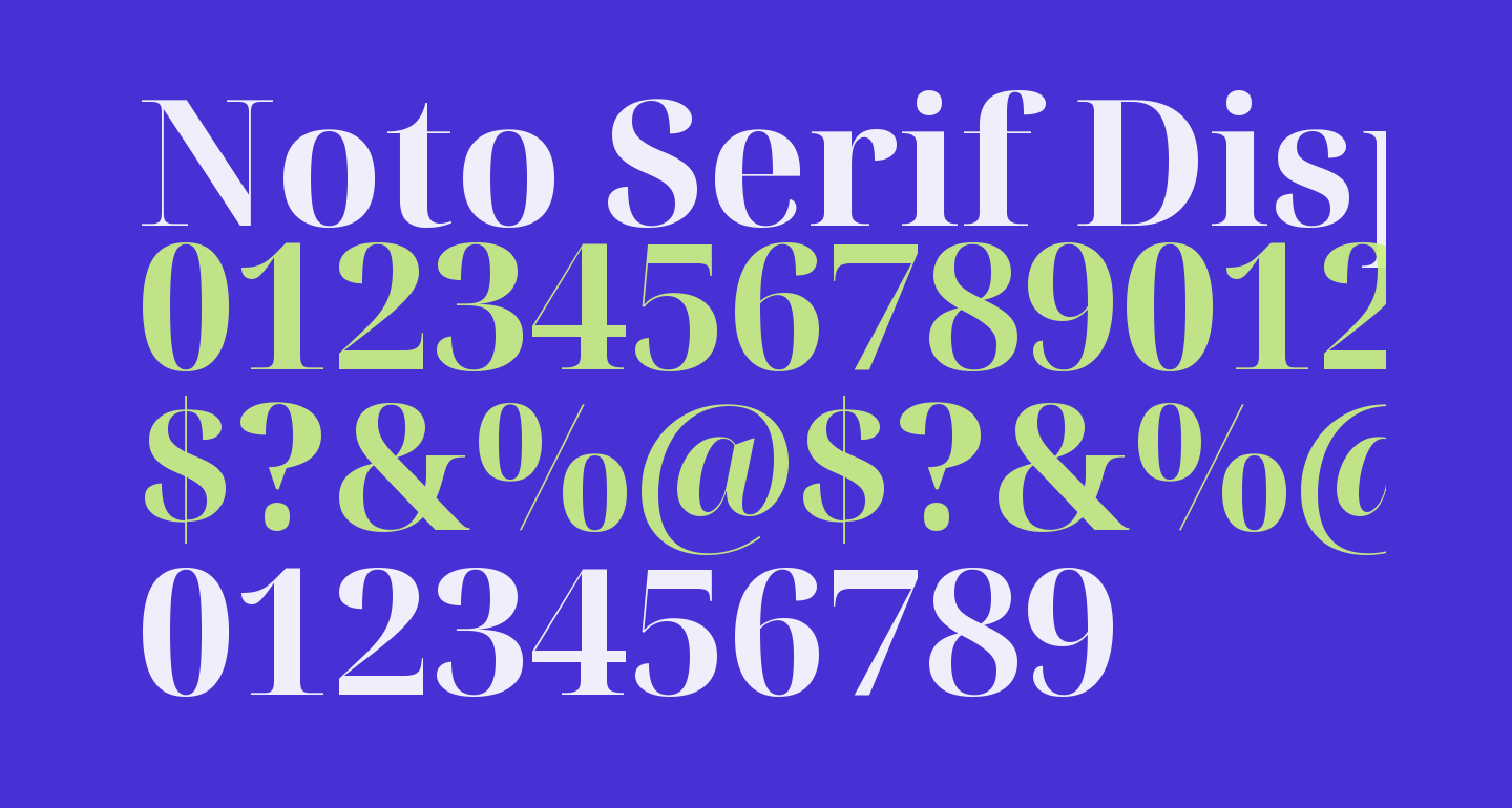 Noto Serif Display Bold free Font - What Font Is