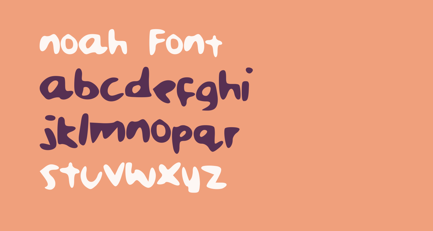 noah free Font - What Font Is