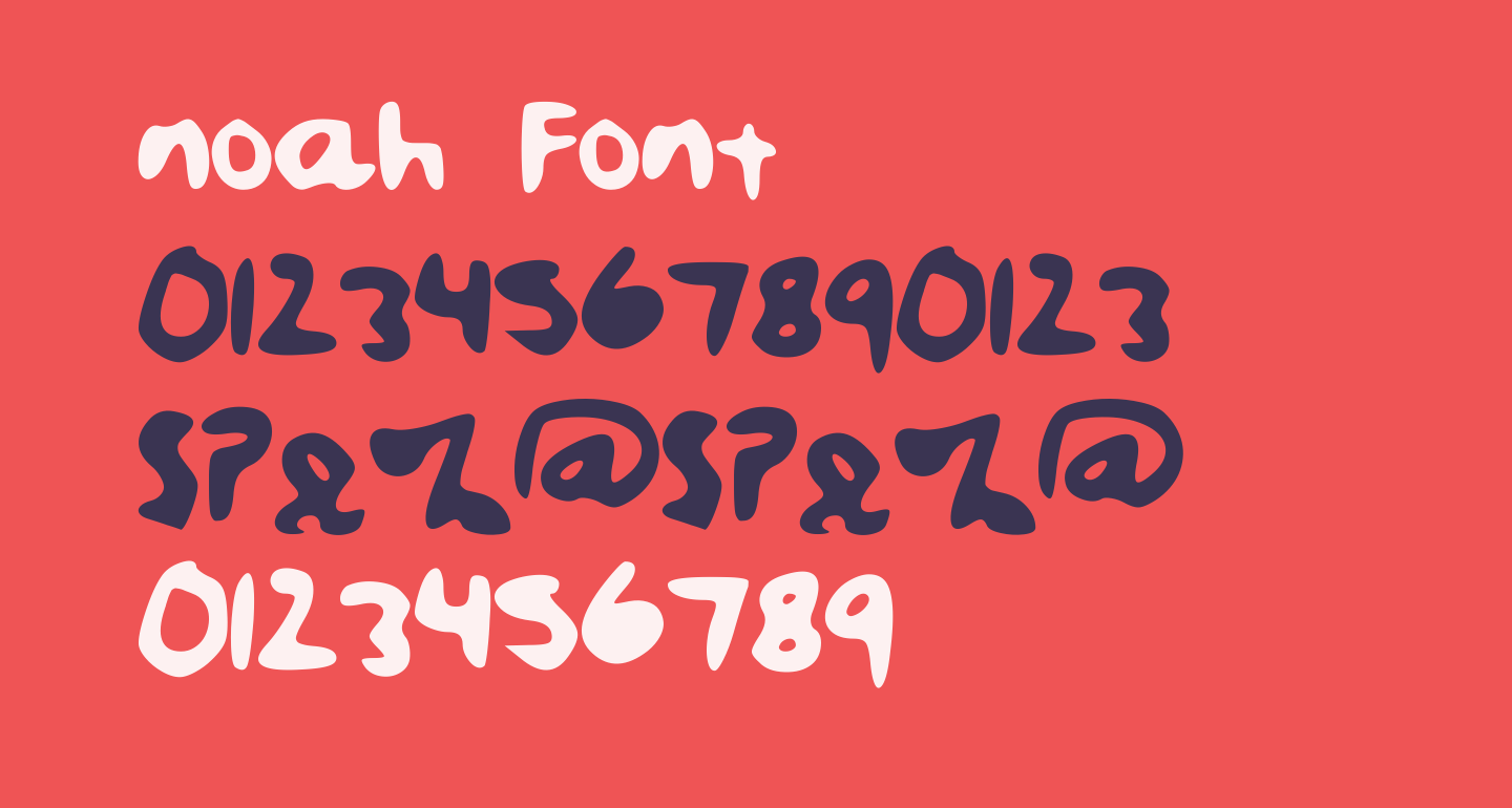 noah free Font - What Font Is