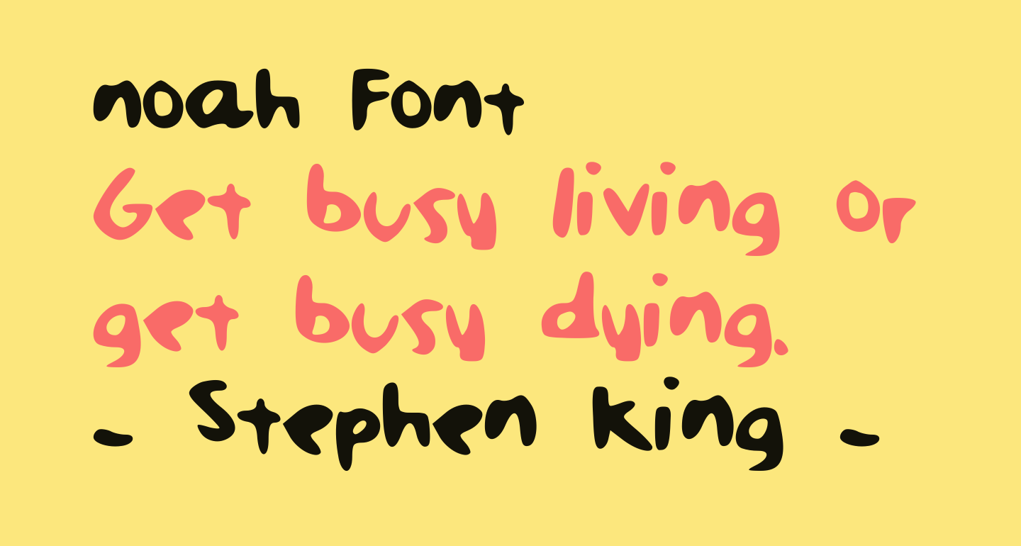 noah free Font - What Font Is