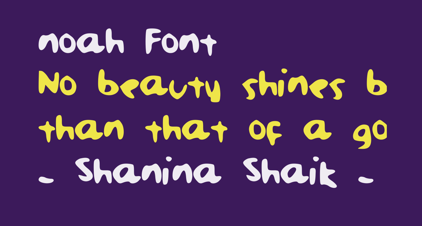 noah free Font - What Font Is