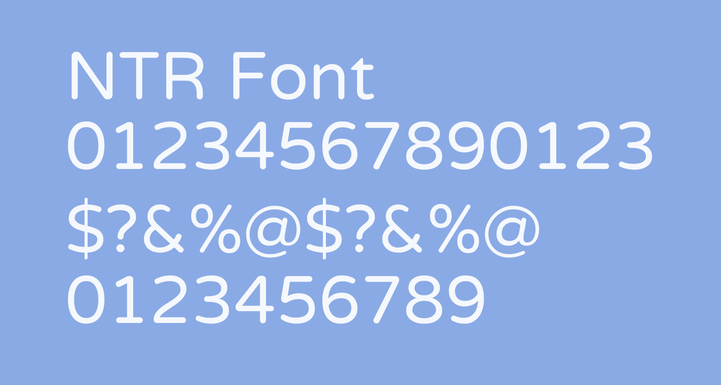 NTR free Font - What Font Is