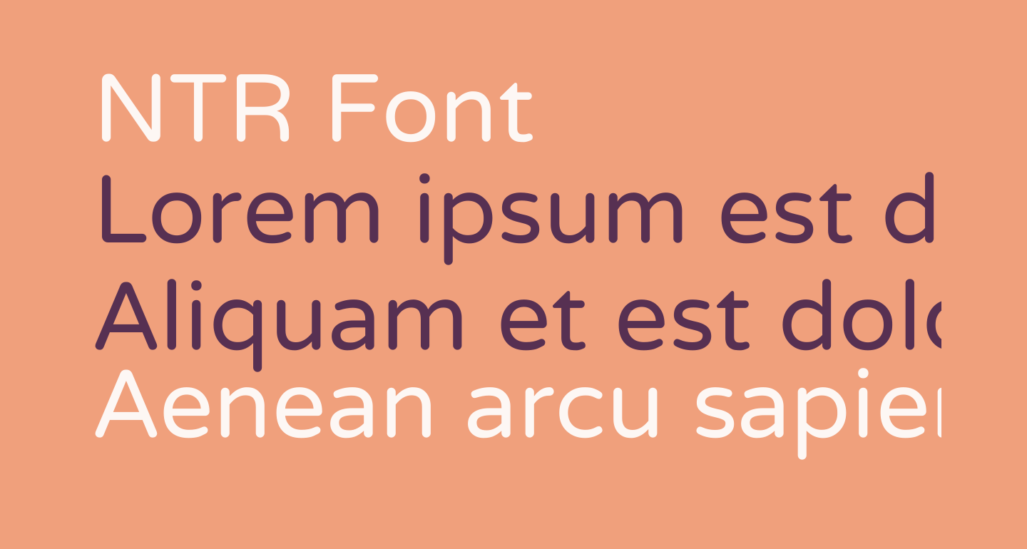 NTR free Font - What Font Is