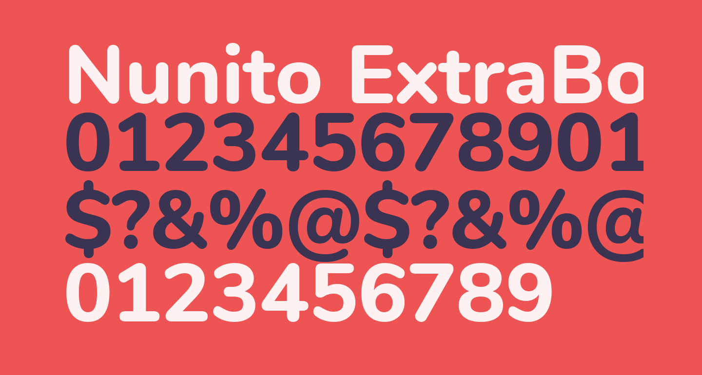 Nunito ExtraBold free Font - What Font Is