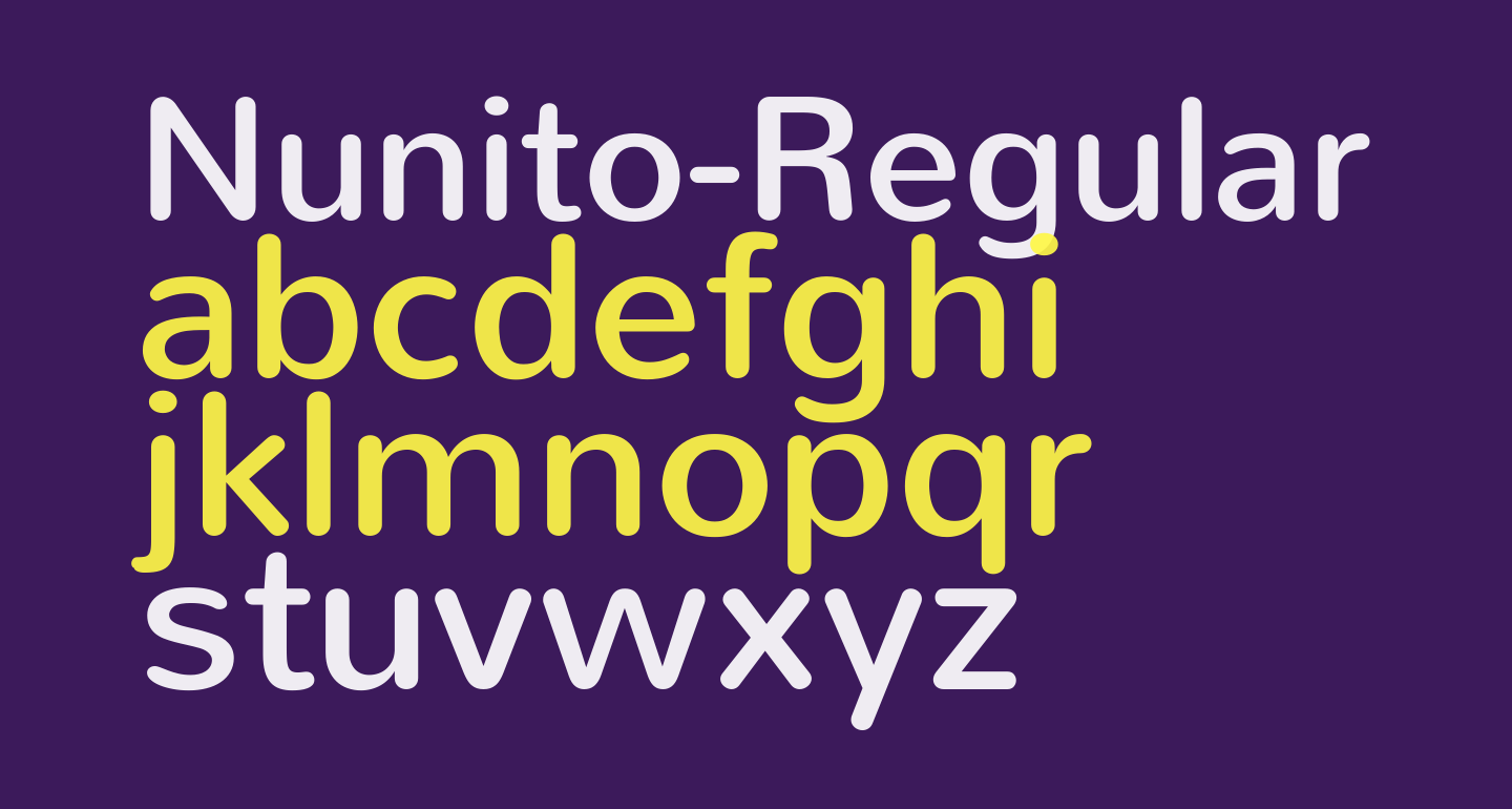 Nunito-Regular free Font - What Font Is