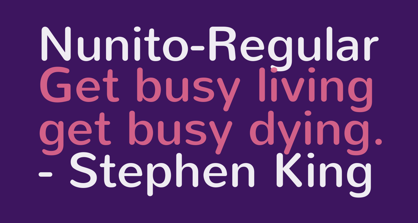 Nunito-Regular free Font - What Font Is