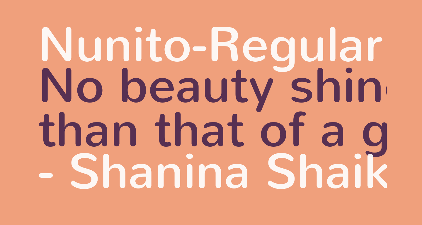 Nunito-Regular free Font - What Font Is