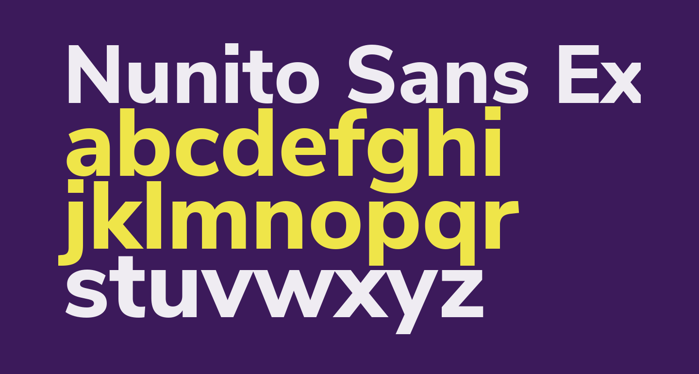 Nunito Sans ExtraBold free Font - What Font Is