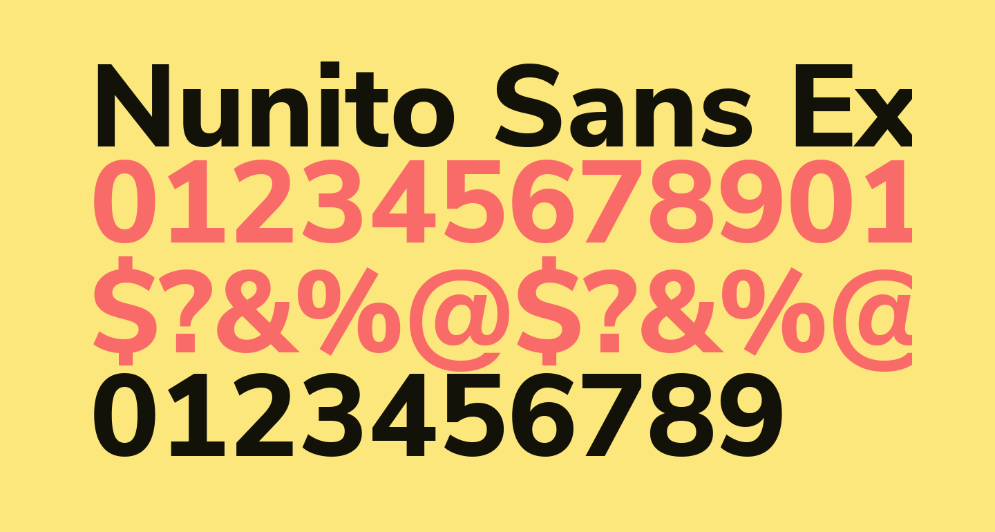 Nunito Sans ExtraBold free Font - What Font Is