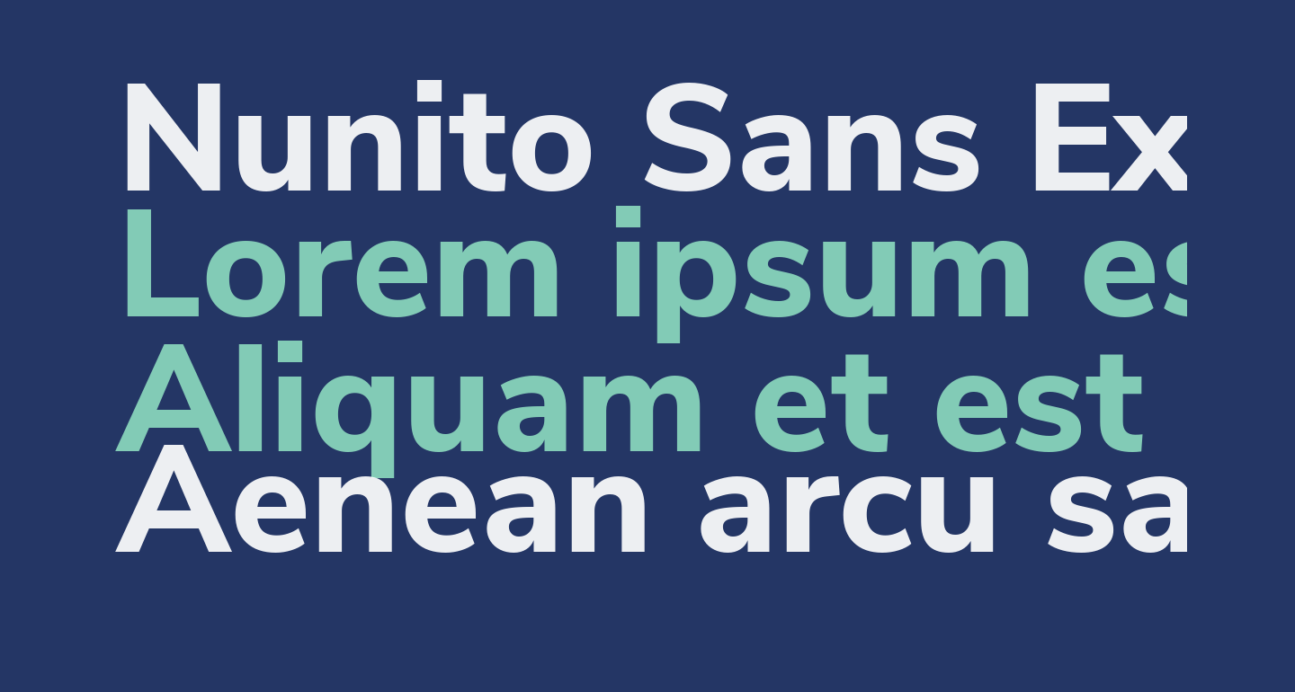 Nunito Sans ExtraBold free Font - What Font Is