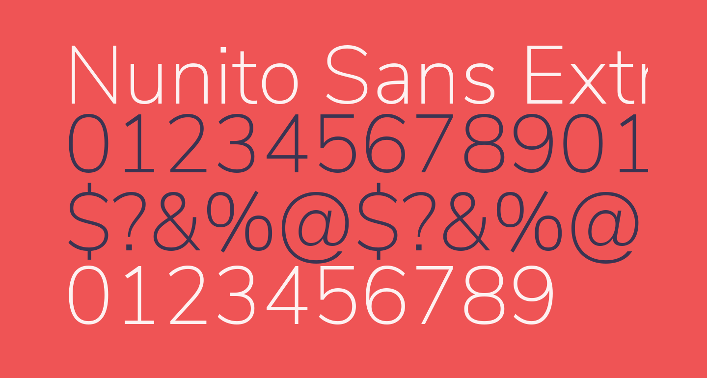 Nunito Sans ExtraLight free Font - What Font Is