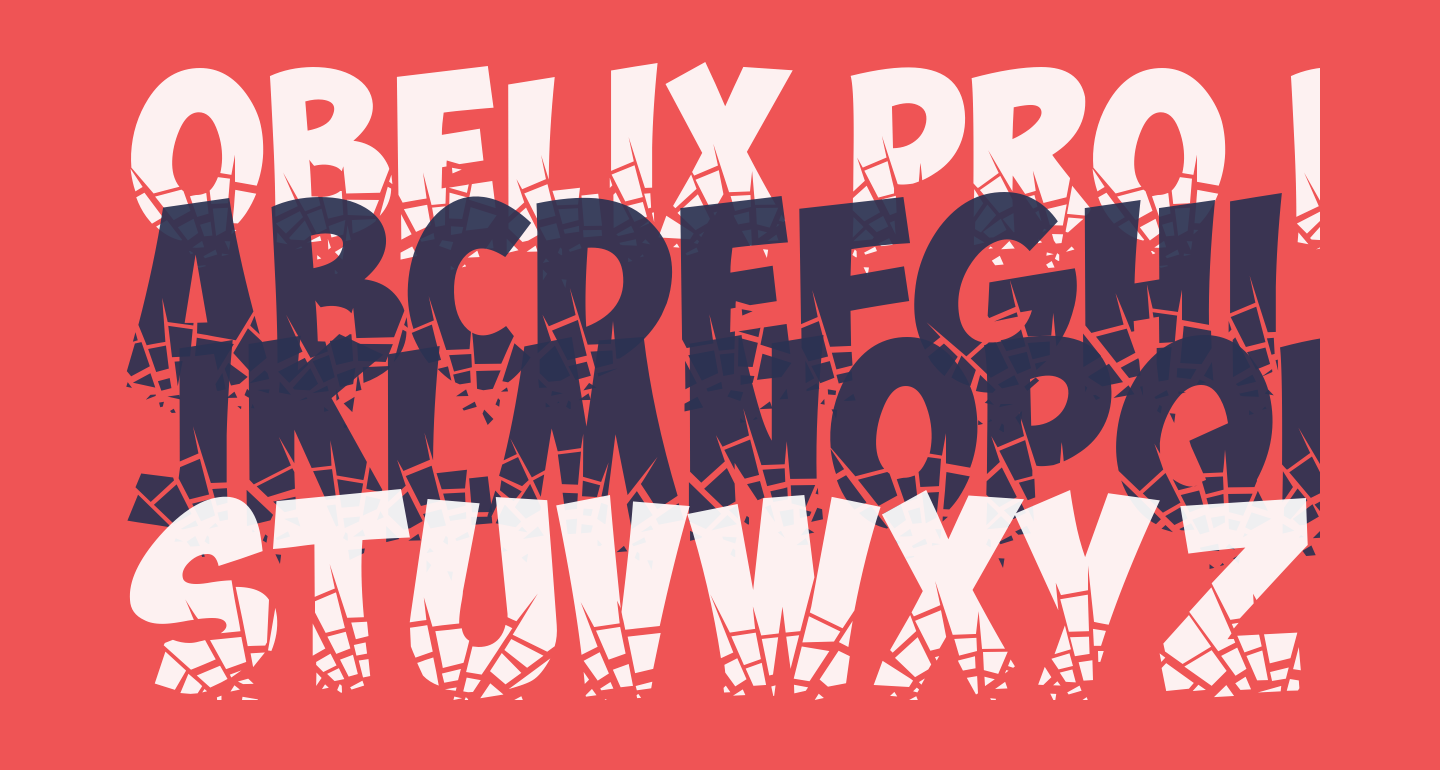 Obelix Pro Broken free Font - What Font Is